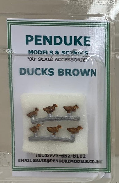 DUCKS X 6 BROWN 00 SCALE – Penduke Models & Scenics - Model Railways ...