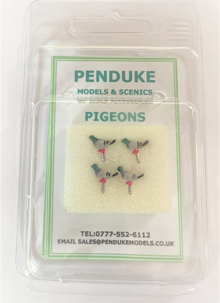 PIGEONS x 4 SUPER DETAIL OO SCALE – Penduke Models & Scenics - Model ...